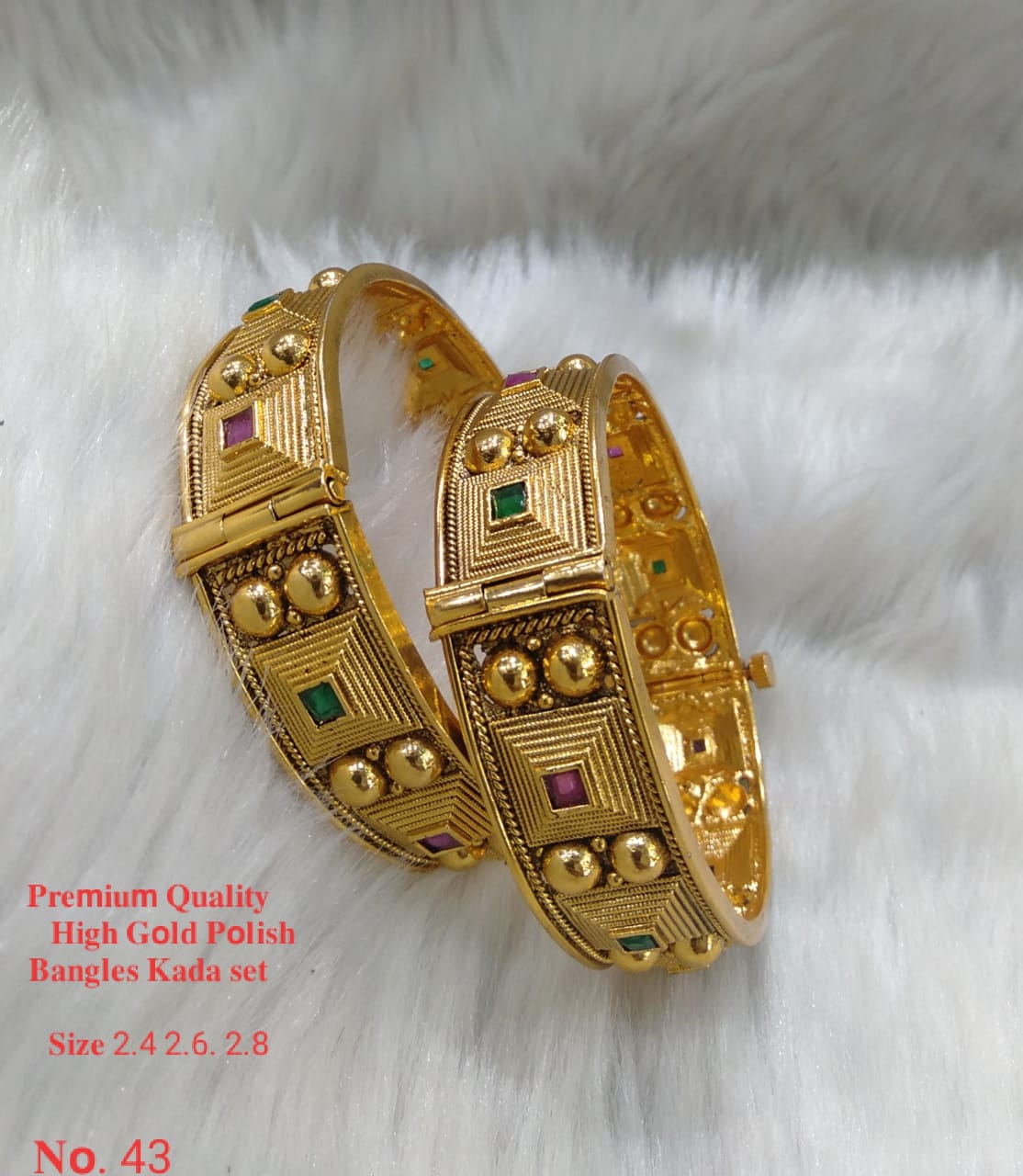 Traditional Gold Plated Bangles for Girls / Women – alltrend