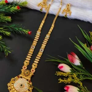 Rajwadi long gold set store
