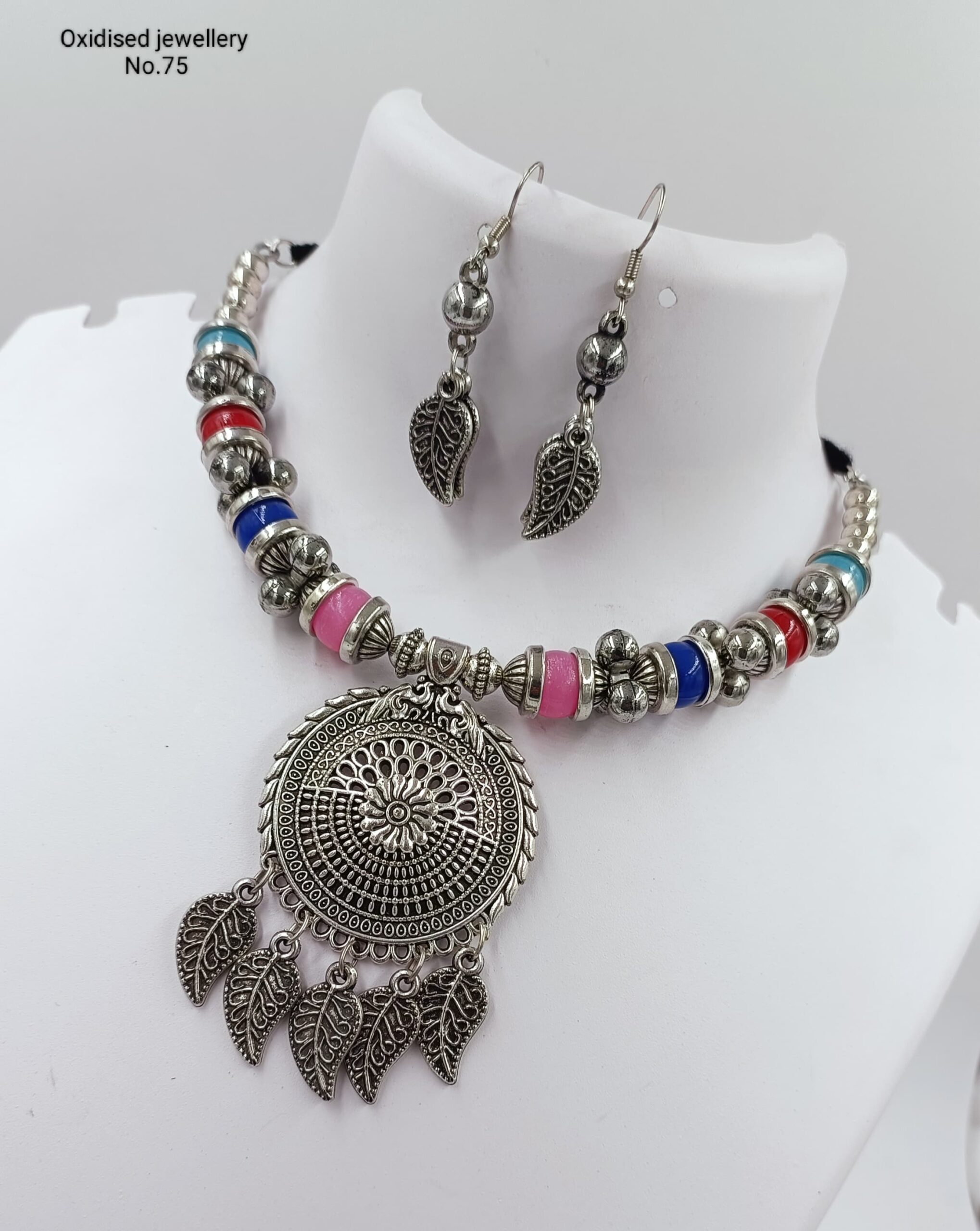 Women Oxidised Silver plated Latest Designs Jewellery Set alltrend.in